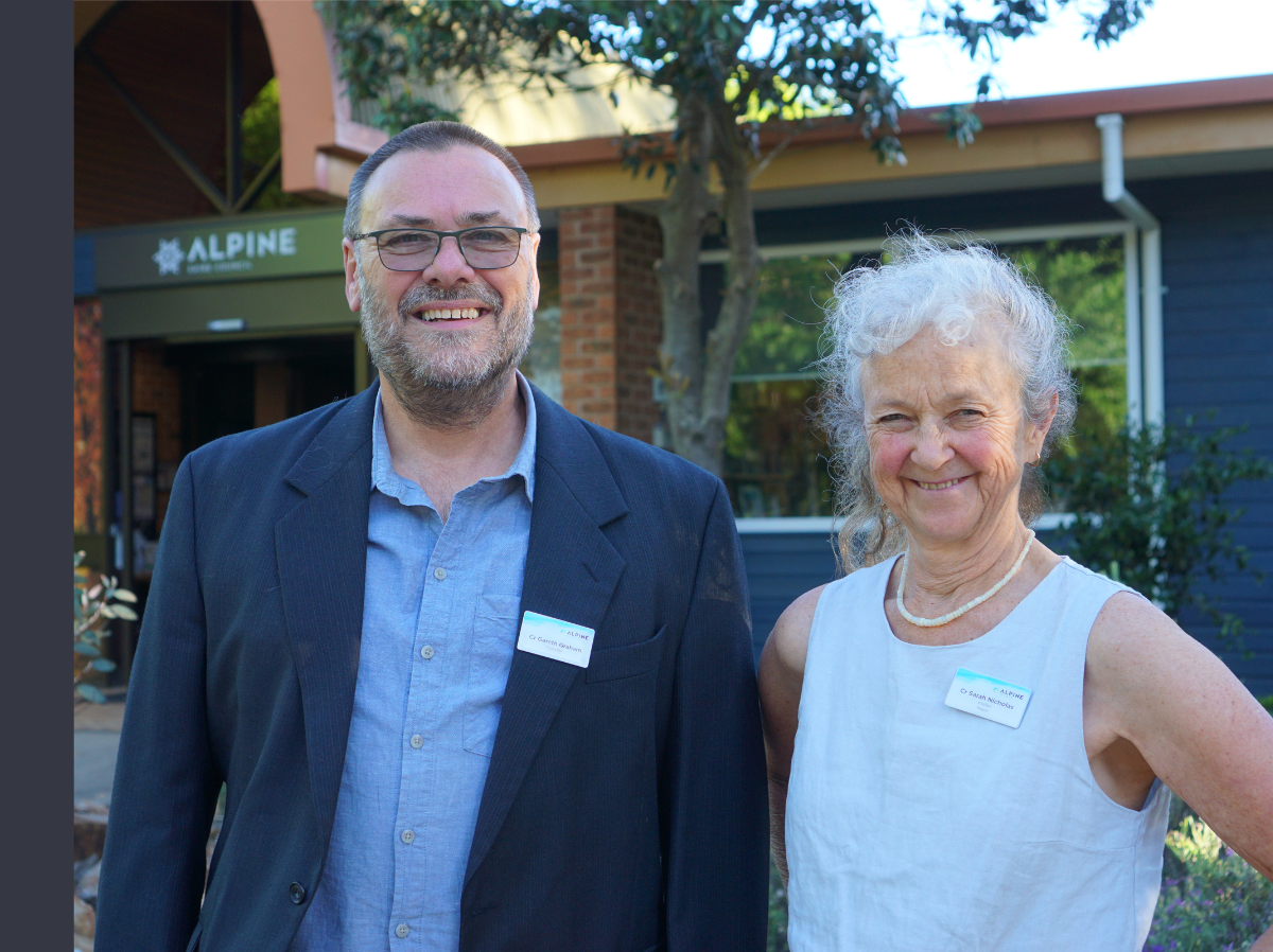 Cr Gareth Graham and Cr Sarah Nicholas elected as Alpine Shire Mayor ...